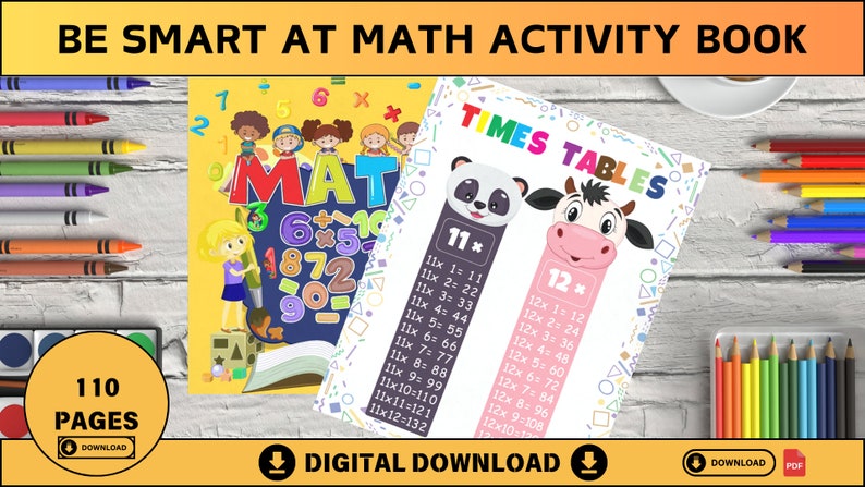 Be Smart at Math Activity Book for Kids Math Activity Book PDF in ...
