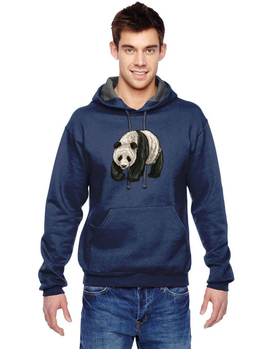 Panda Bear Hoodie Fruit of the Loom Adult Hooded Sweatshirt - Etsy
