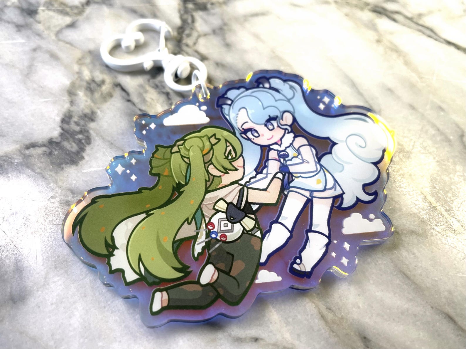 Pokemon Miku Ground & Flying Rainbow Acrylic Keychain - Etsy