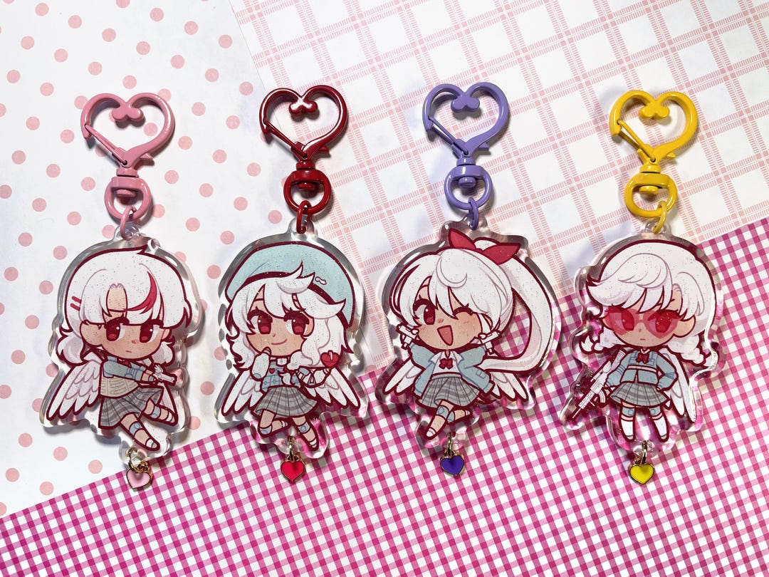 Acrylic Keychains - Love Bullet - Etsy