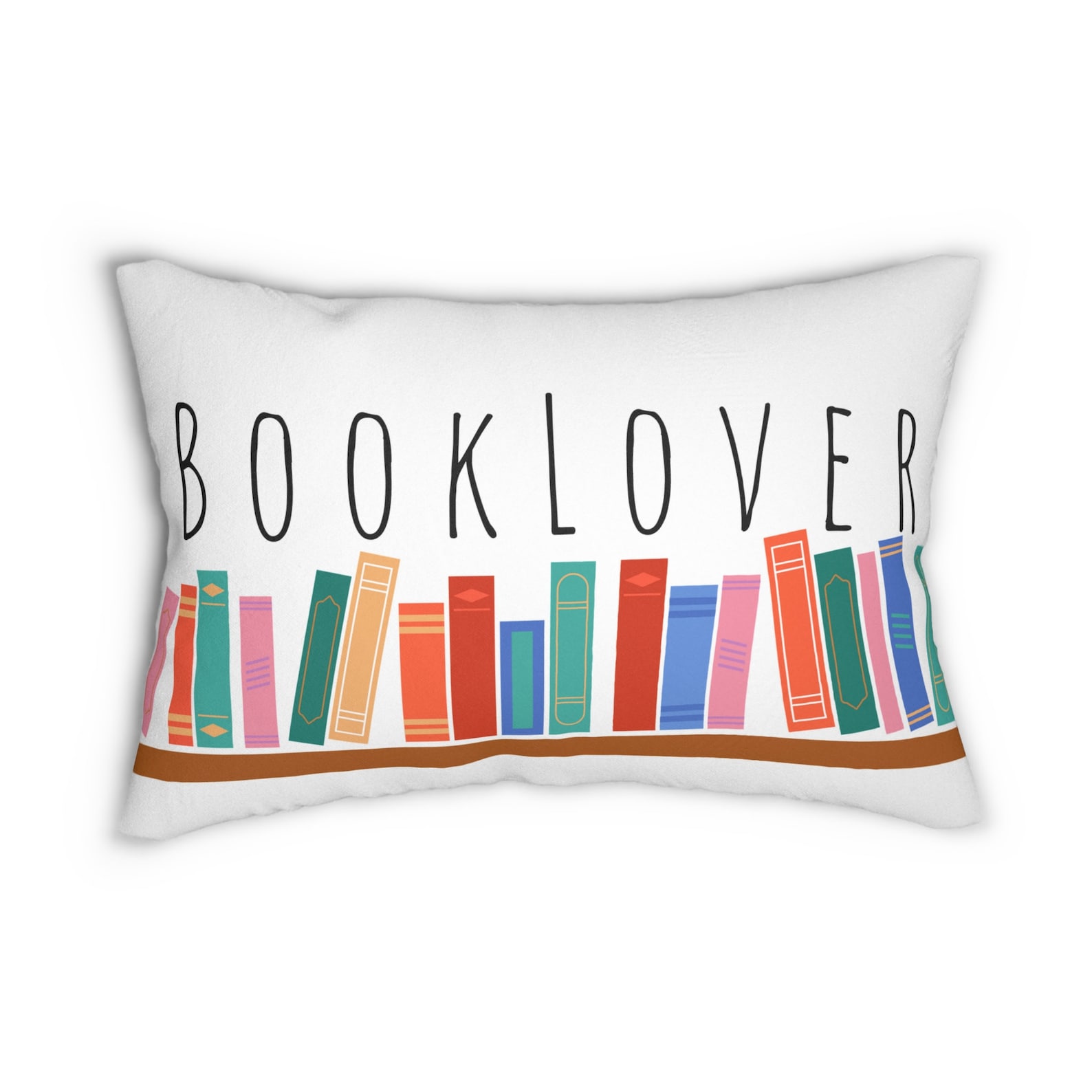 Bookish Reading Pillow, Book Nook Long Lumbar Pillow, Throw Pillow Book ...
