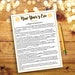 New Years Mad Lib, New Years Game, New Years Eve Party Game, New Years ...