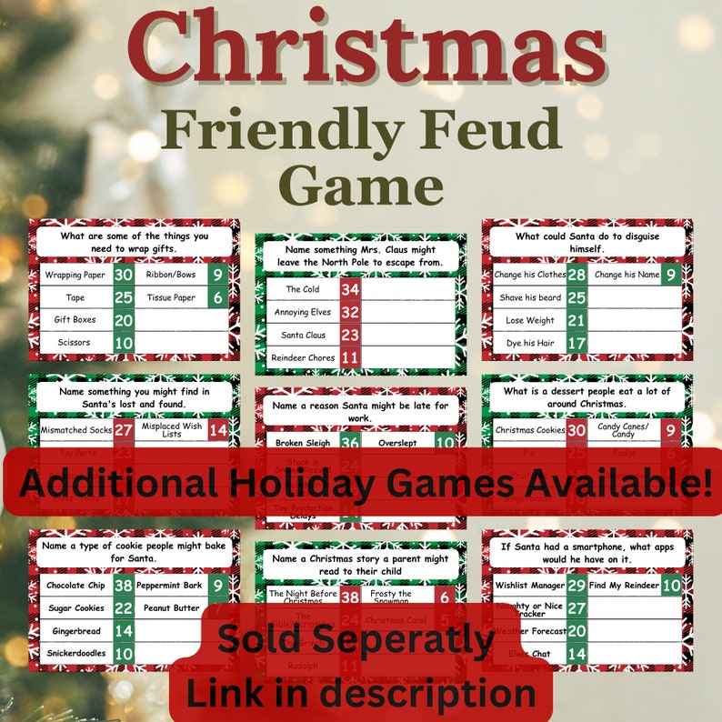 Christmas Finish the Phrase, Christmas Phrase Game, Christmas Printable ...