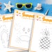 Summer Connect the Dots Game, Kids Summer Activity, Fun Summer Activity ...