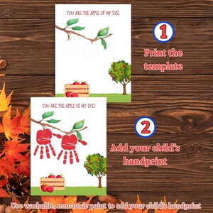 Fall Handprint Printable, Fall Preschool Craft, Kids Fall Craft, Fall ...