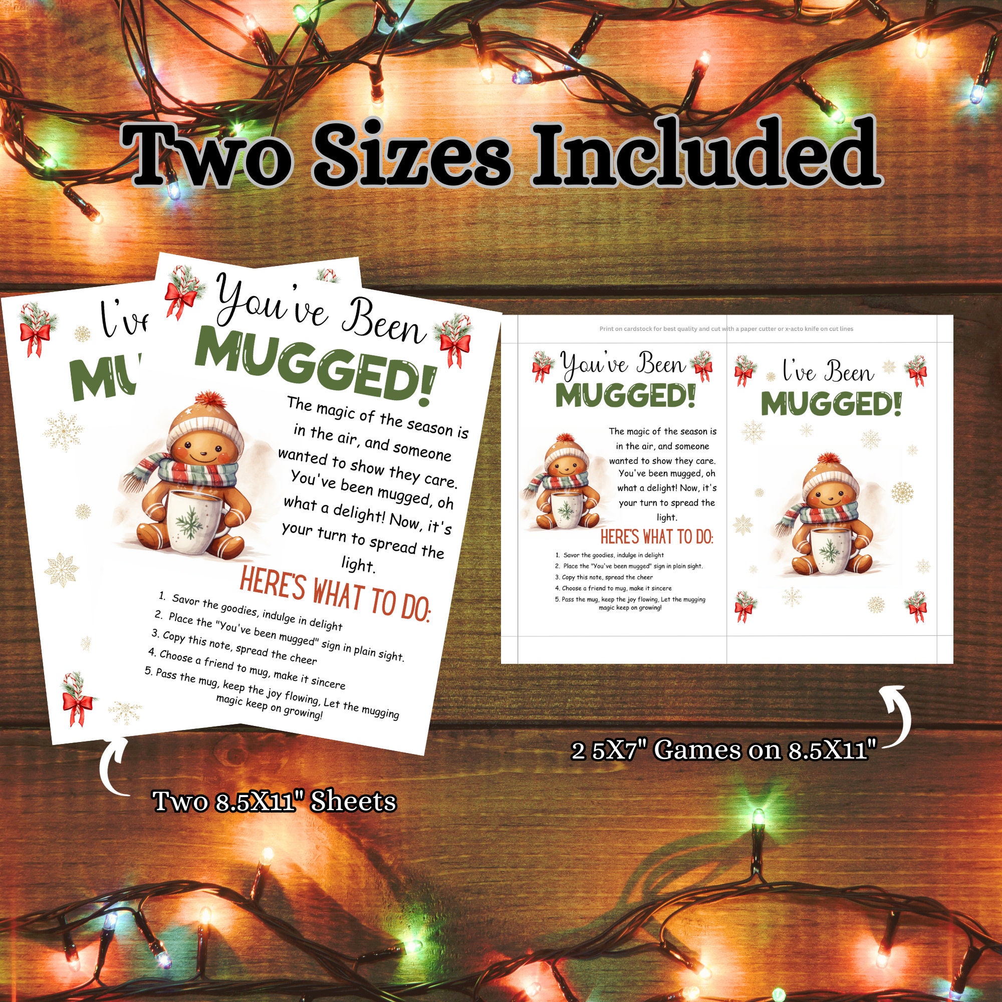 You've Been Mugged, Christmas Printable, I've Been Mugged Christmas ...