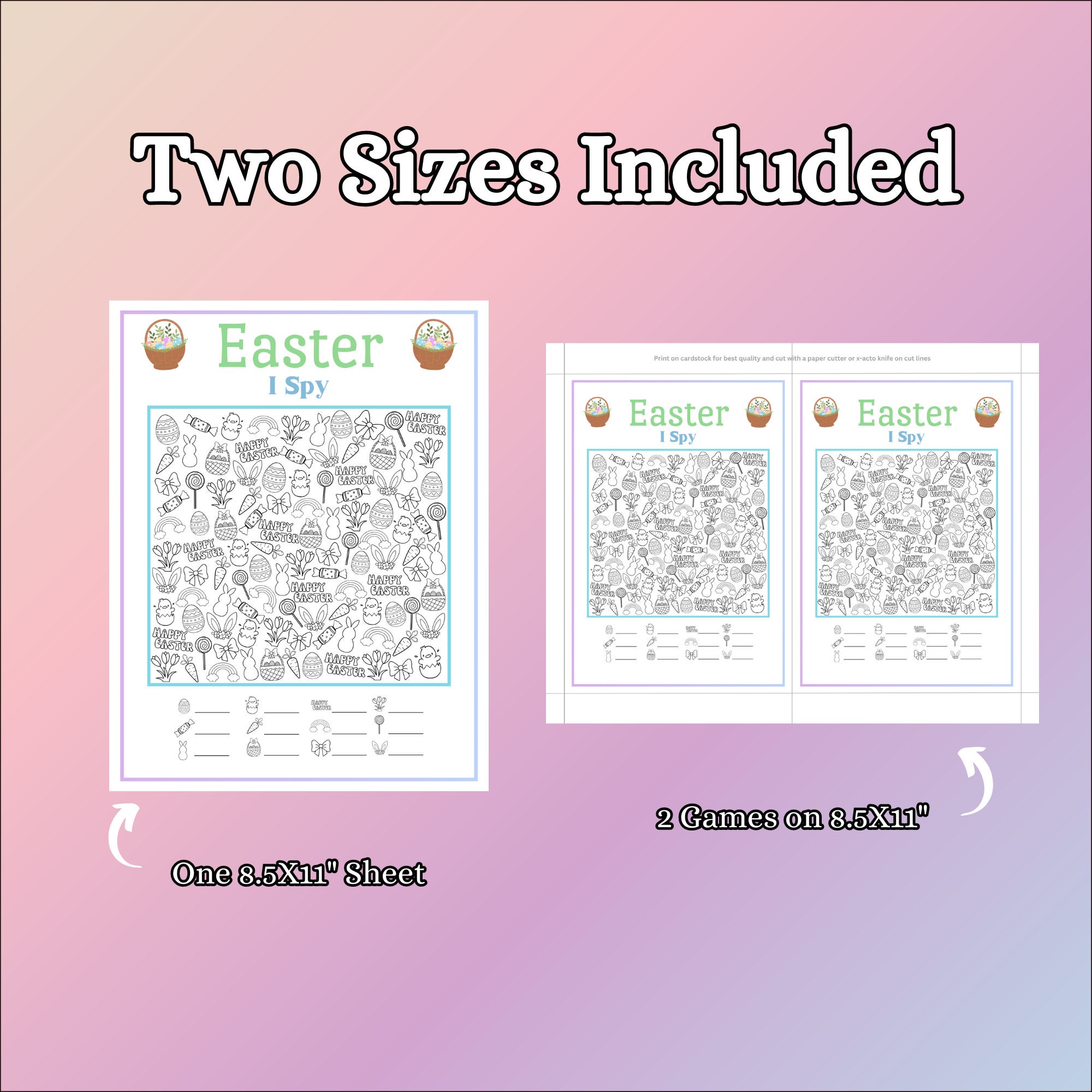 Easter I Spy Game, Easter Activity for Kids, Easter Party Game, Easter ...