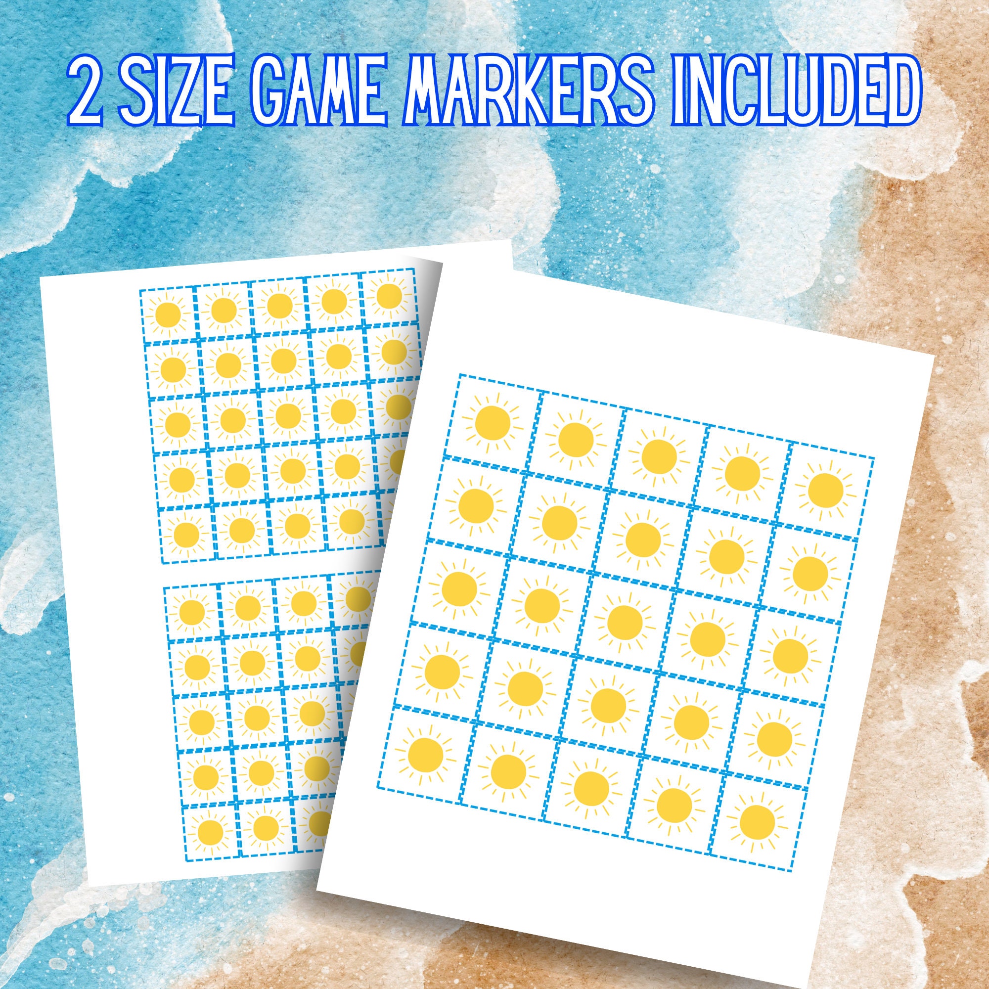 Summer Bingo Game, Summer Bingo Game for Adults and Kids, 30 Summer ...