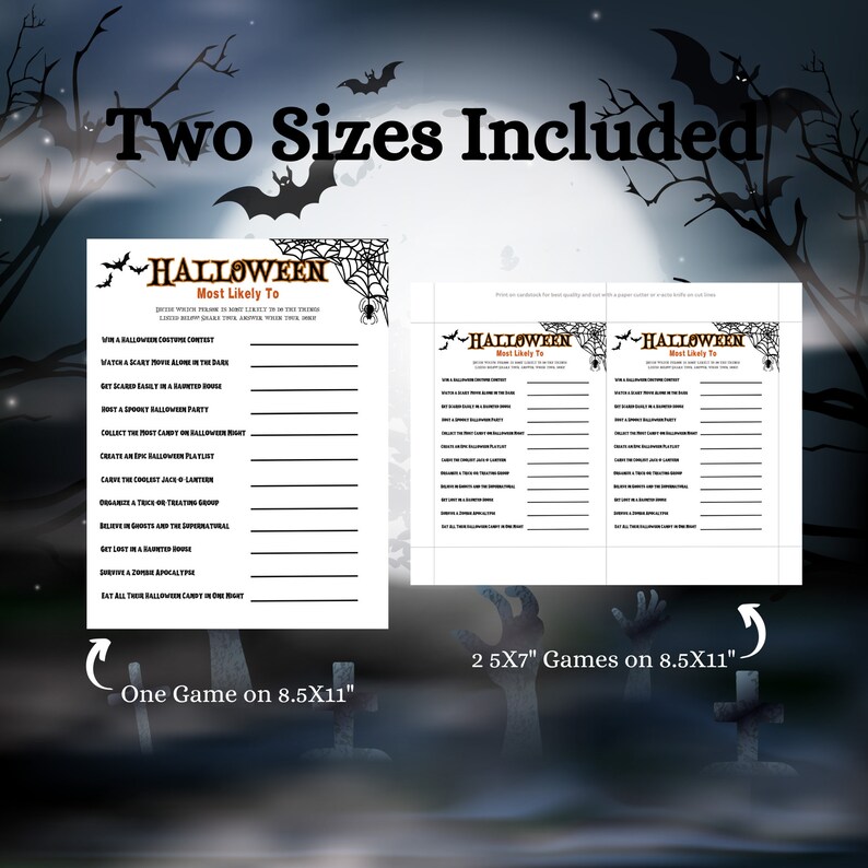 Halloween Game Bundle Halloween Party Games Office Party - Etsy