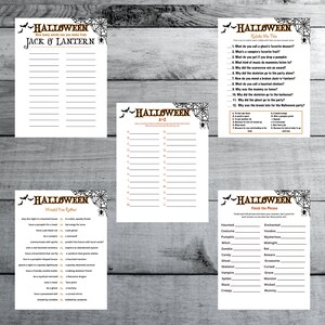 Halloween Game Bundle, Halloween Party Games, Office Party Games ...