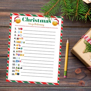 Christmas Emoji Game, Christmas Emoji Quiz, Fun Christmas Game ...