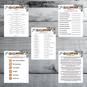 Halloween Game Bundle, Halloween Party Games, Office Party Games ...