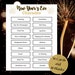 New Year's Eve Charades Party Game, New Year's Eve Games, Adults and ...