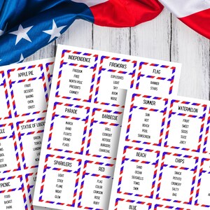 4th of July Forbidden Words Game, Fourth of July Party Games, 4th of ...