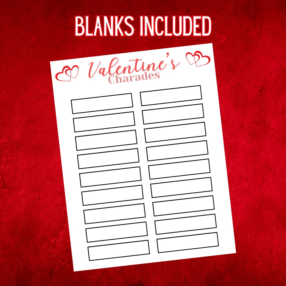 Valentines Day Charades Game, Valentine Party Game, Galentine Party ...