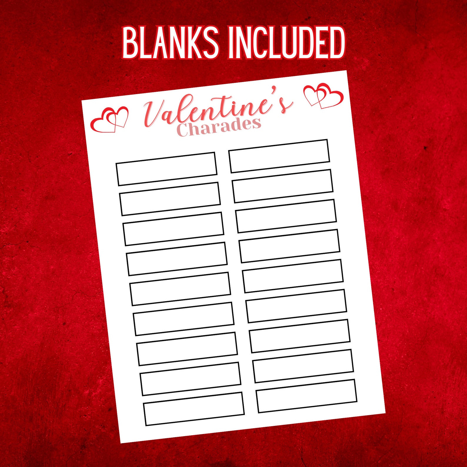 Valentines Day Charades Game, Valentine Party Game, Galentine Party ...