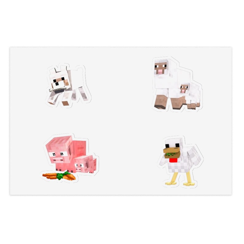 Minecraft Sticker Sheet, Minecraft Stickers, Minecraft Room, Minecraft ...