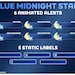 Twitch Overlay Package Animated Blue Moon Clouds - Etsy