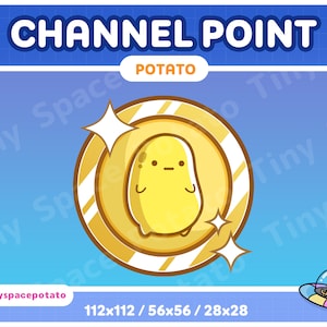 Channel Points Icon Funny Potato Channel Points Twitch - Etsy