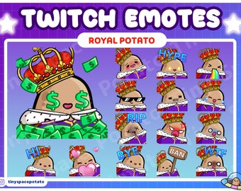 Twitch Emotes Pack Firefighter Potato (SET OF 15) Emotes Bundle Twitch ...