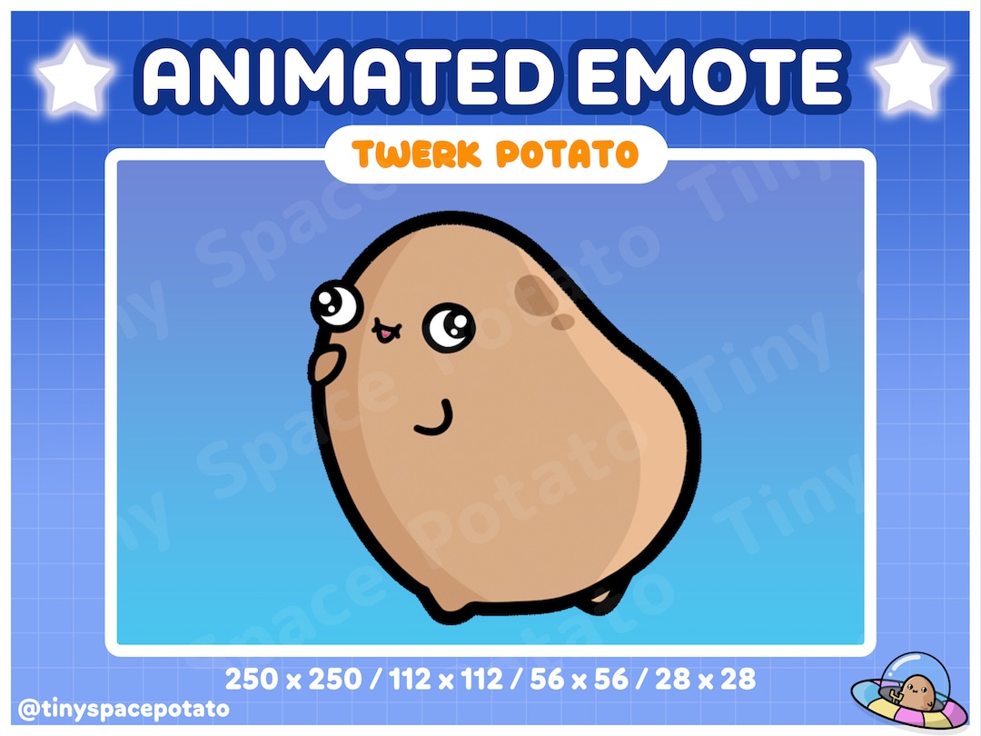 Animated Emote Twerk Potato Twerk Emote Animated Twitch Emotes Custom ...