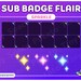 Twitch Badge Flair Leaves SET OF 6 Cute Leaf Sub Badge Flair Cottage ...