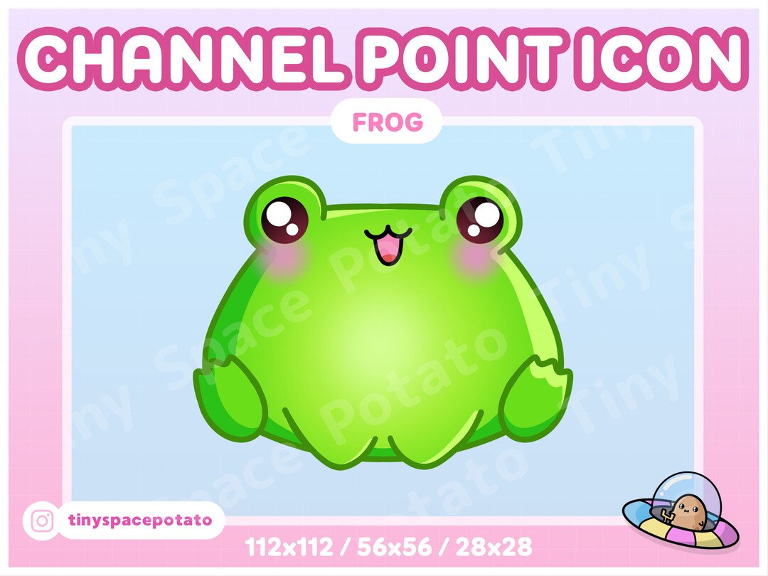 Chanel Points Icon Frog Green Channel Points Twitch - Etsy