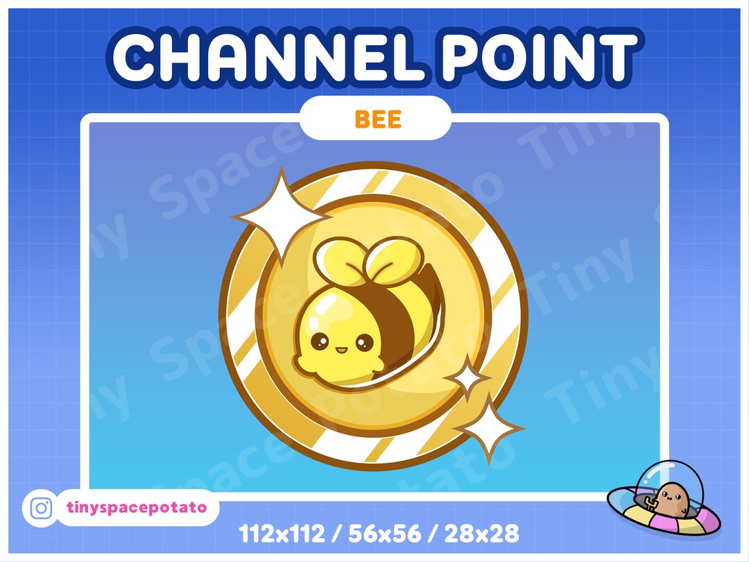 Channel Points Icon Cute Honey Bee Channel Points Twitch - Etsy