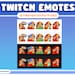 Twitch Emotes Pack Firefighter Potato (SET OF 15) Emotes Bundle Twitch ...
