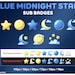 Twitch Overlay Package Animated Blue Moon Clouds - Etsy