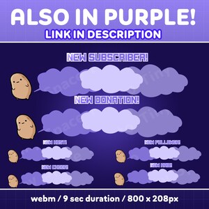 Twitch Alerts Animated Fart Potato WHITE - Funny Animated Stream Alerts ...