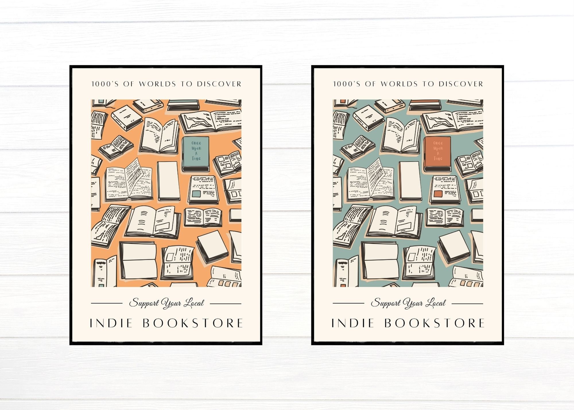 Support Your Local Bookstore Wall Art | Instant Download | Receive 2 ...