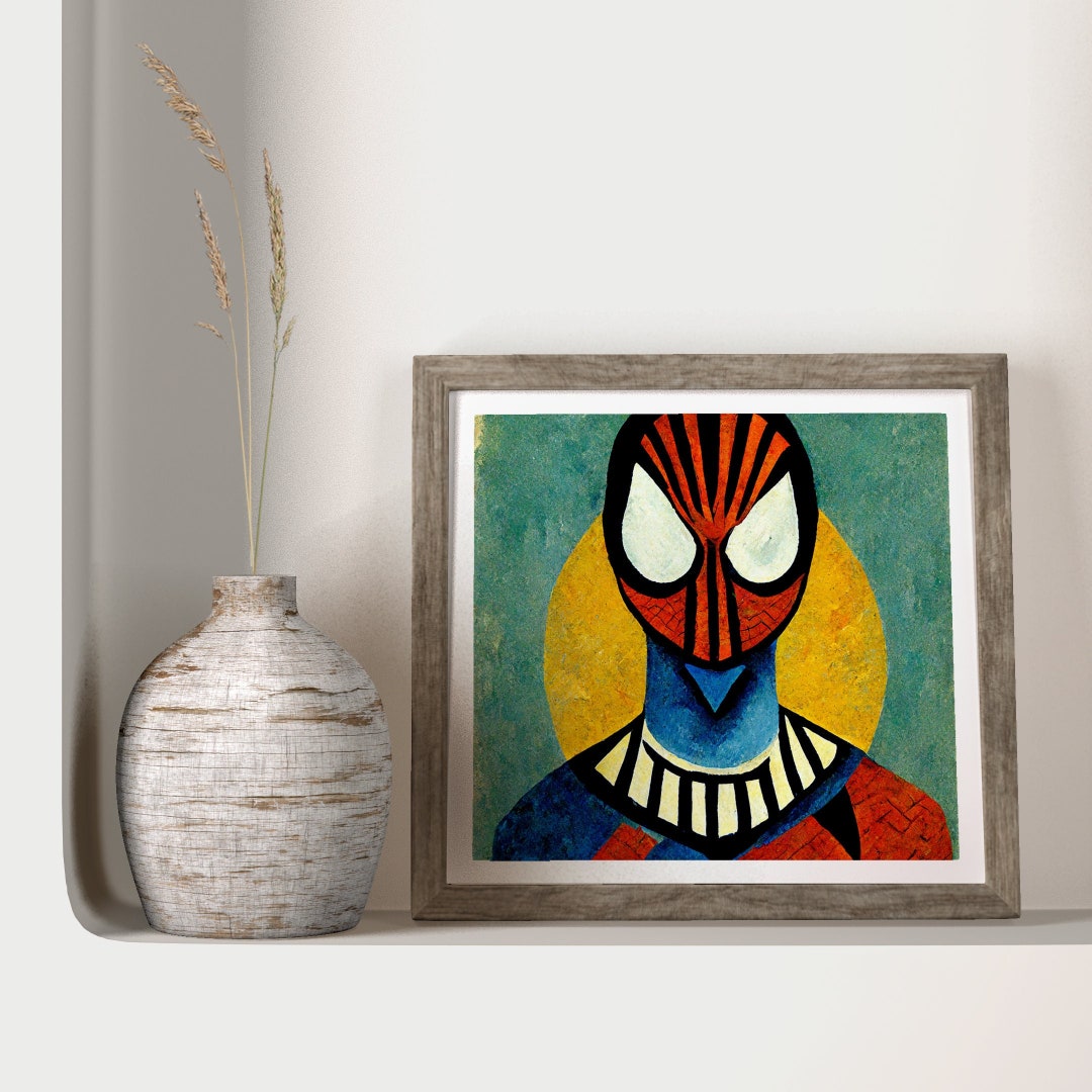 Spider Man, Picasso, Painting, Avengers, Superhero, Print, Spider Man ...