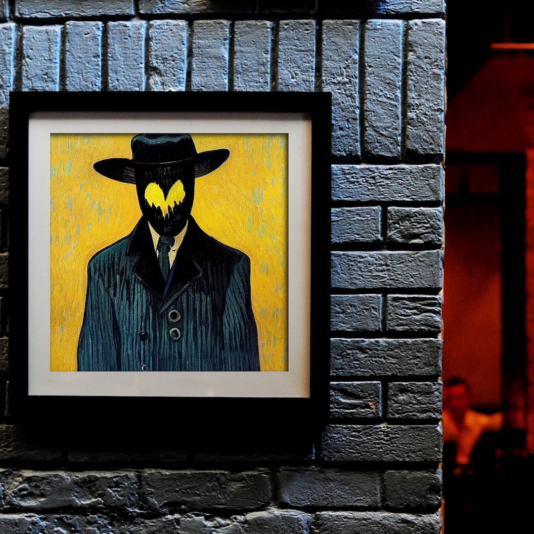 Rorschach, Poster, Van Gogh, Dc, Superhero, Print, Watchmen, Printable ...