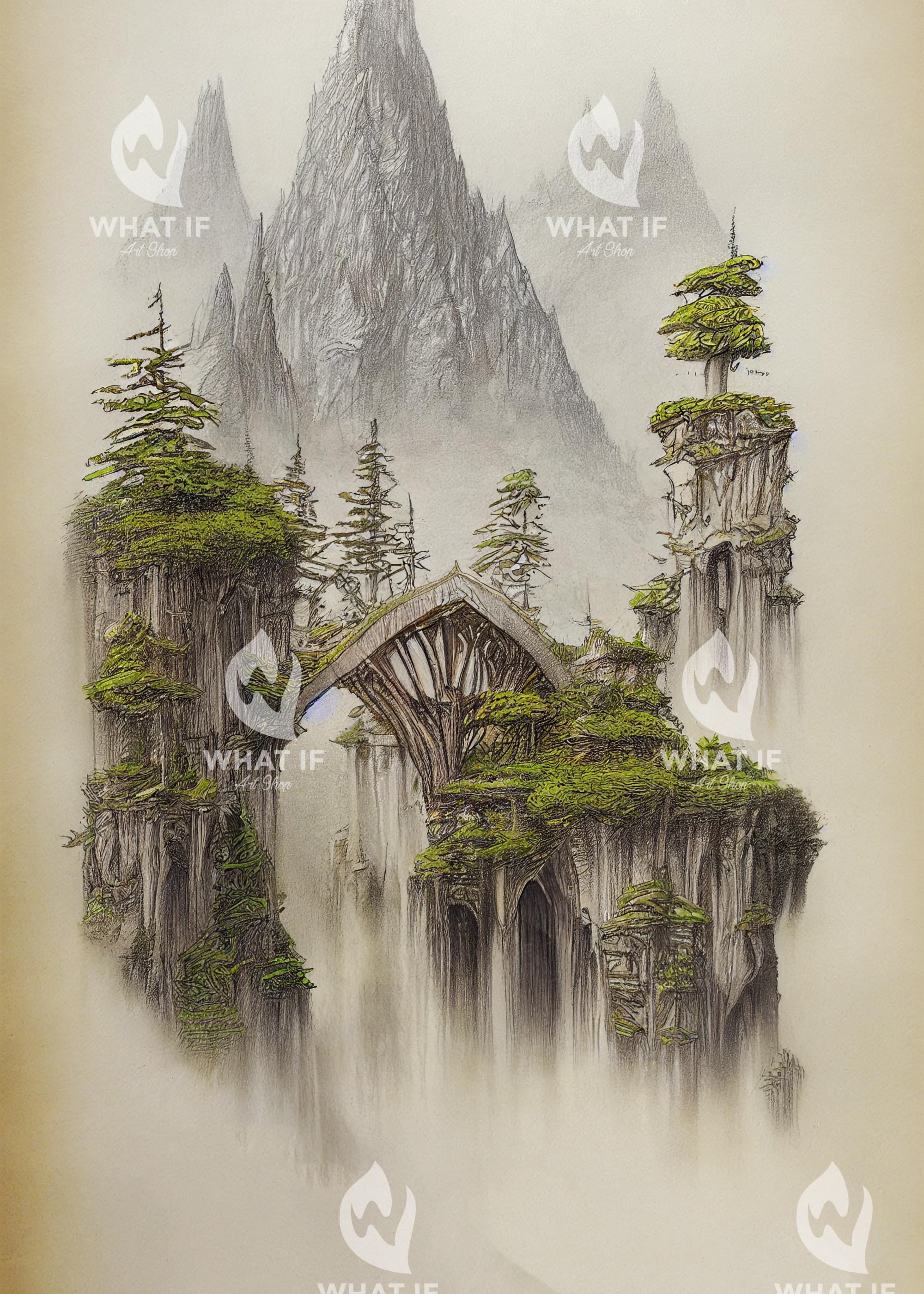 Gran Burrone Carta Da Parati Lo Hobbit