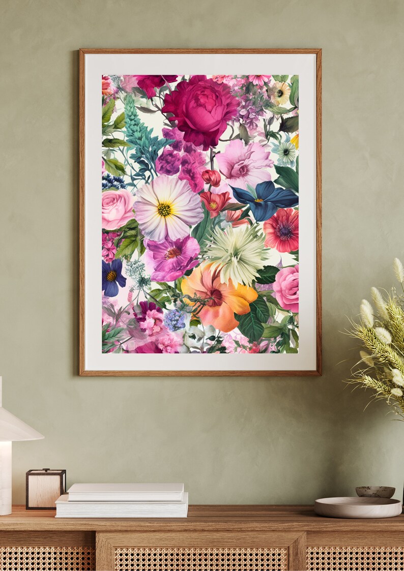 Botanical Poster A3 A1 Digital Download Impressionist/biedermeier ...