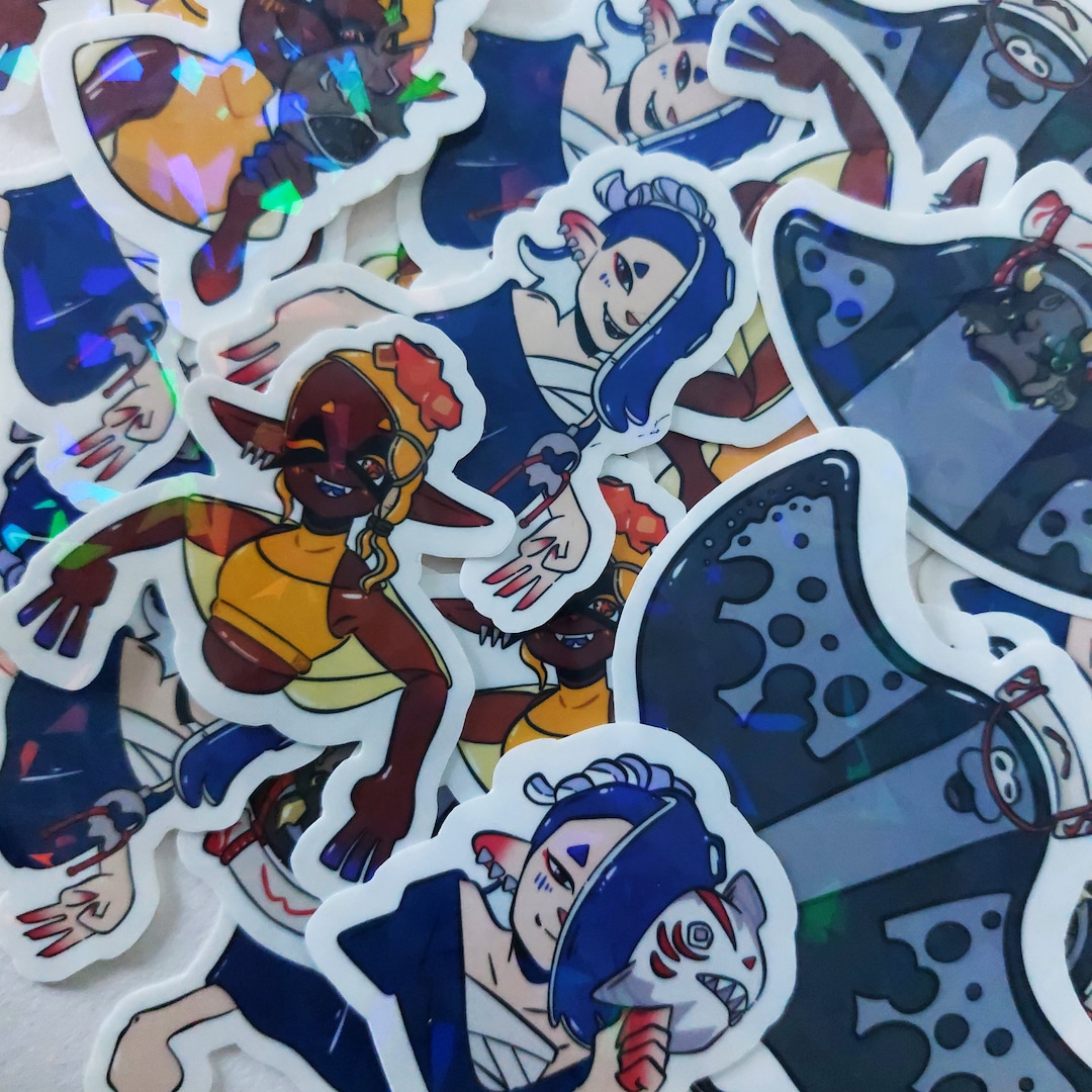 SPLATOON DEEP CUT | Splatoon 3 Idol Stickers | Shiver Frye Big Man ...