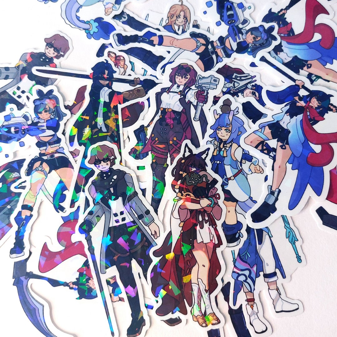 Honkai Star Rail Holographic Stickers Kafka Blade Silver Wolf Sampo ...