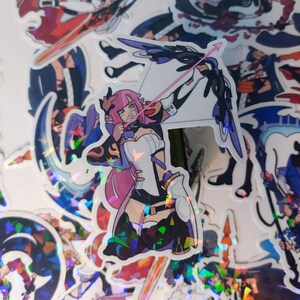 Honkai Impact 3rd Holographic Stickers | Kiana Mei Bronya Fu Hua Elysia ...