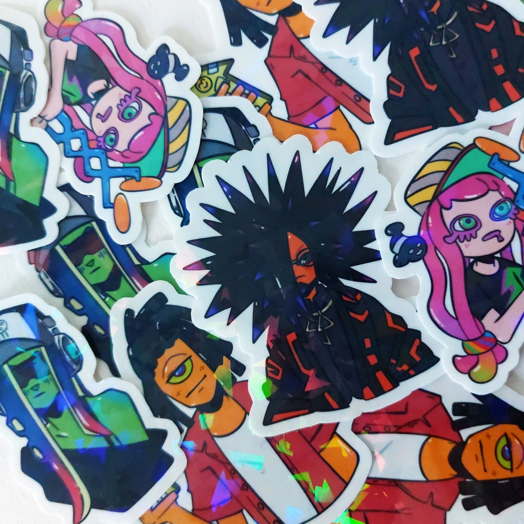 SPLATOON Stickers | Dedf1sh Harmony Spyke Murch | Holographic Sticker ...