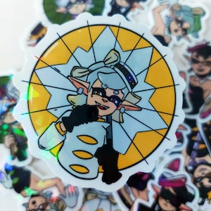 SPLATOON SQUID SISTERS | Idol Stickers | Callie Marie | Holographic ...