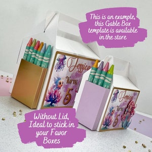 Crayon Box Template SVG Bundle, Gift Box Cut File (digital Download) - Etsy