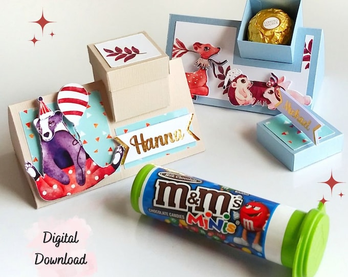 M&M Box Template Svg and Studio, Template MM 1.77 OZ - Etsy Canada