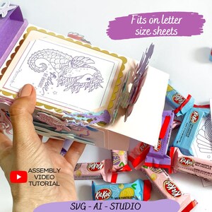 Paint Box Template: DIY Art Party Favor Box (SVG, Studio3) - Etsy