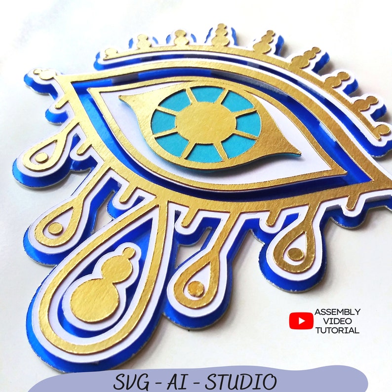Evil Eye Layered SVG Turkish Eye Png Jpg Nazar Eye Boho - Etsy