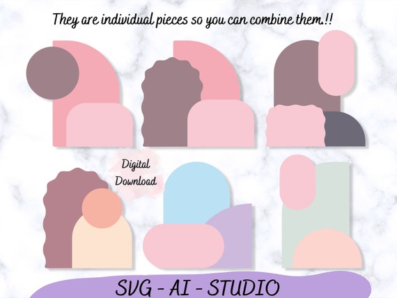 Arch Template SVG Boho Chiara Arch Sign Double Arch Decal - Etsy