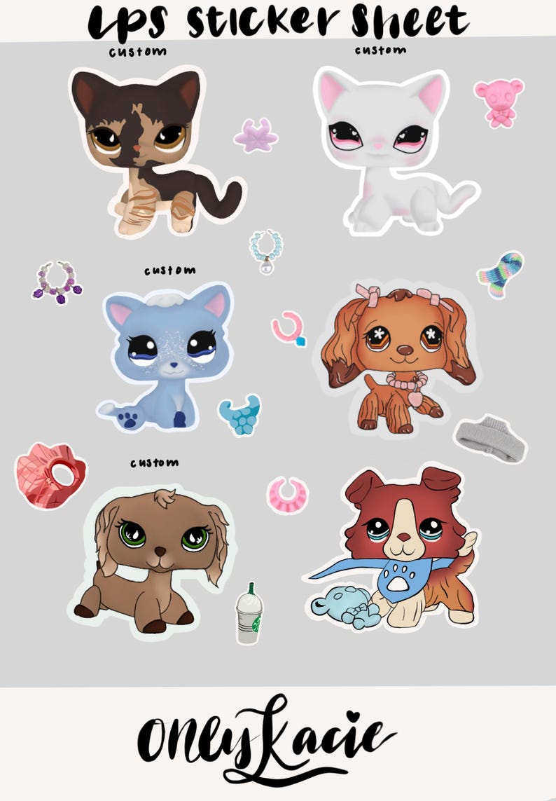 Littlest Pet Shop Custom Sticker Pack - Etsy
