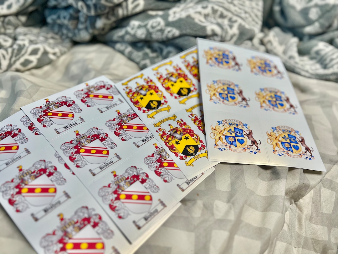 Family Crest Decal Stickers - Etsy