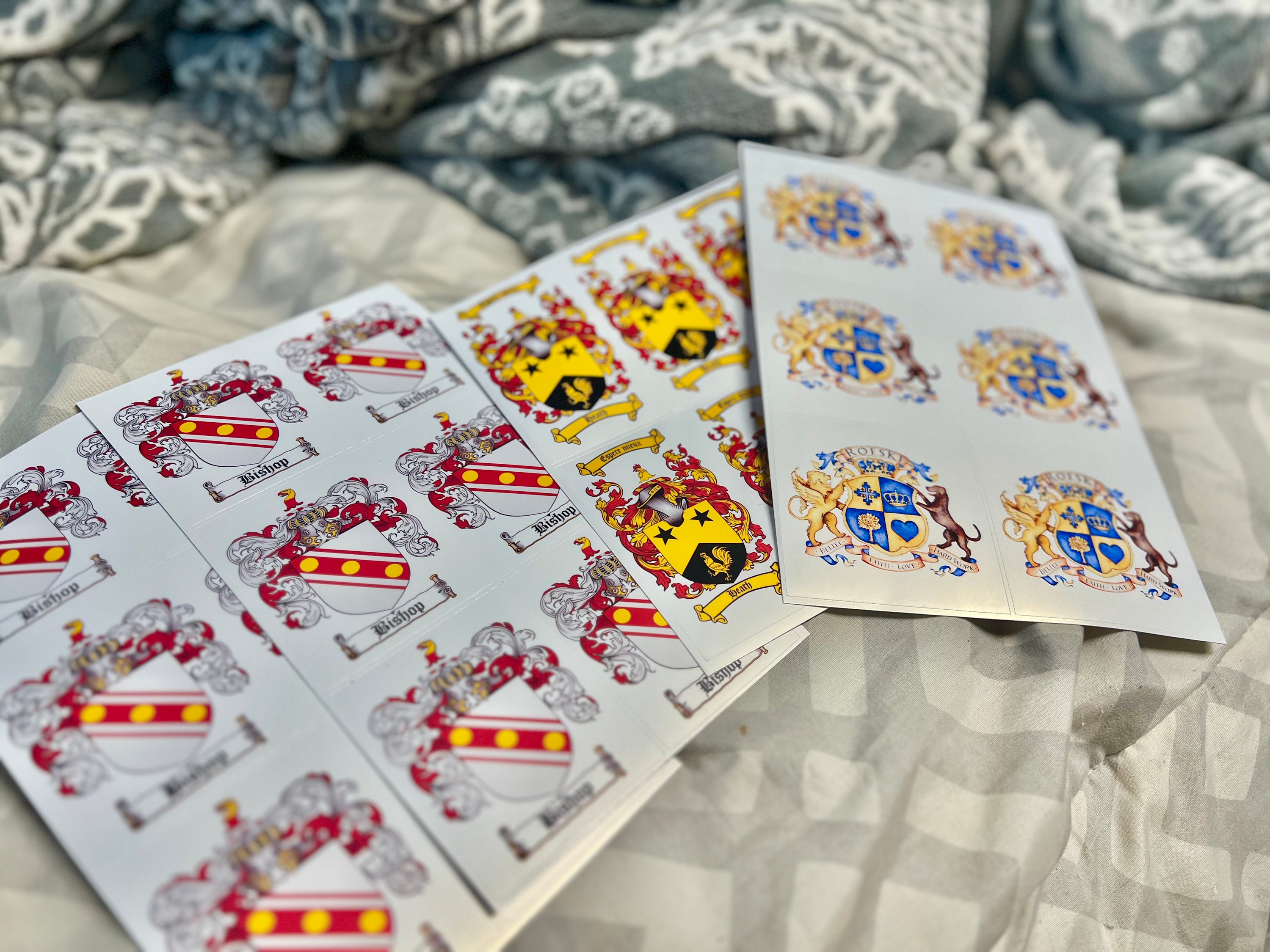 Family Crest Decal Stickers - Etsy