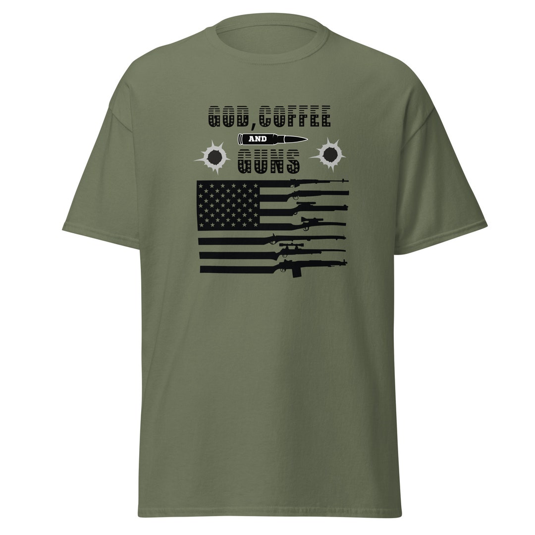 God Coffee and Guns Shirt God Guns Shirt Coffee Guns Shirt god Shirt ...